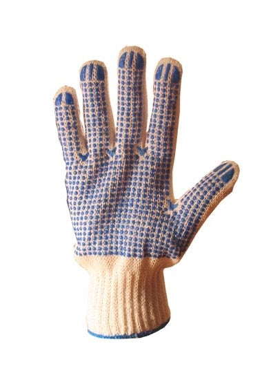 Adīti darba cimdi ar vienpusējo PVC punktējumu - MARPRO – Darba apģērbi ...